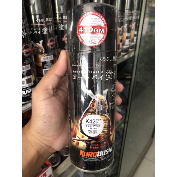 Jual Cat Semprot Samurai Paint Warna Pearl White K420** Putih Mutiara 400ml | Shopee Indonesia