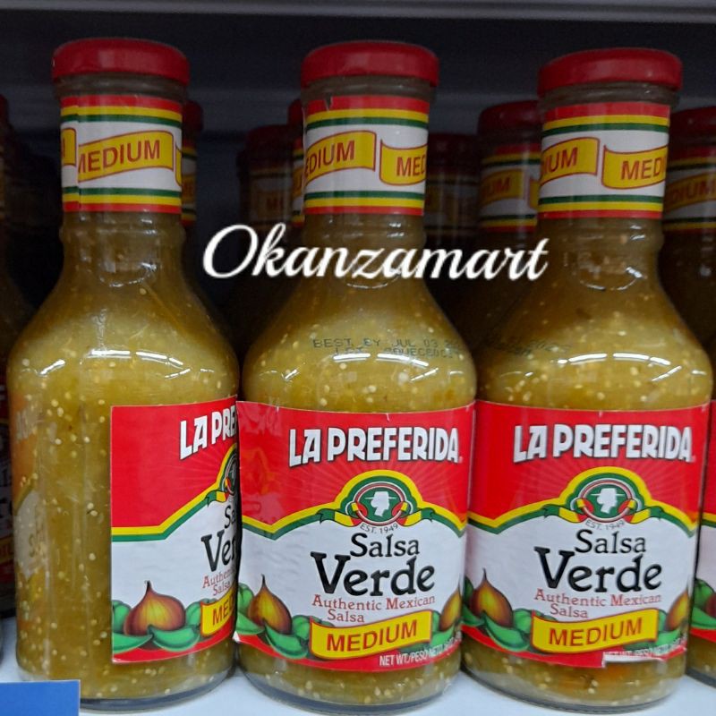 Jual La Preferida Salsa Verde Medium/Authentic Mexican Salsa 454gr ...