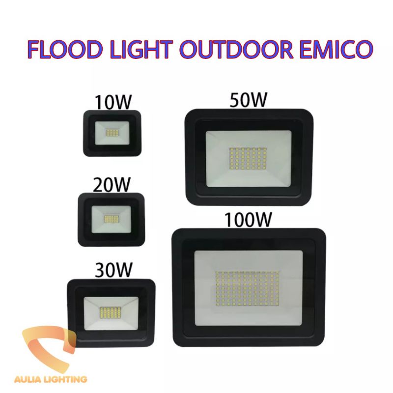 Jual Lampu Sorot LED 10W 20W 30W 50W 100W 200W Outdoor Waterproof Tembak Taman Lapangan Hias ...