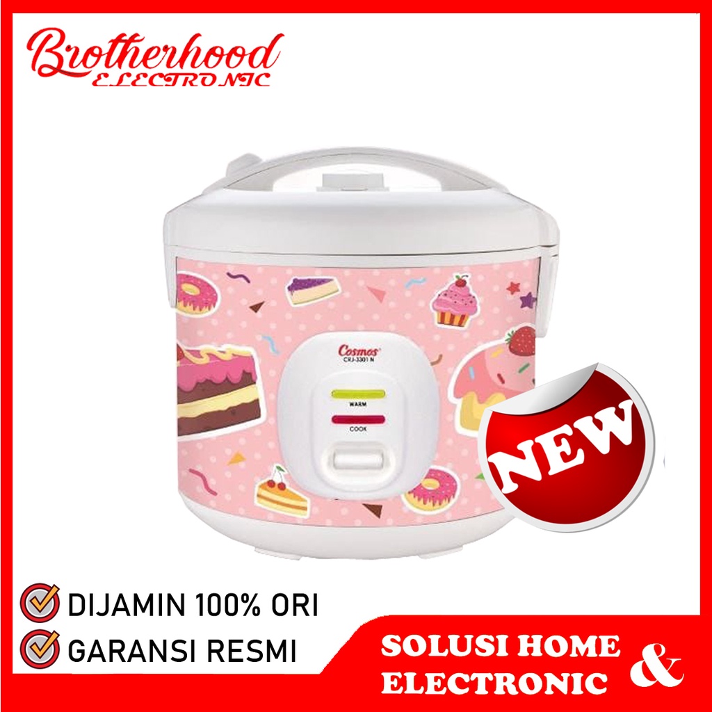 Jual (BISA COD) Magic Com / Rice Cooker Cosmos CRJ 3301N CAKE ...