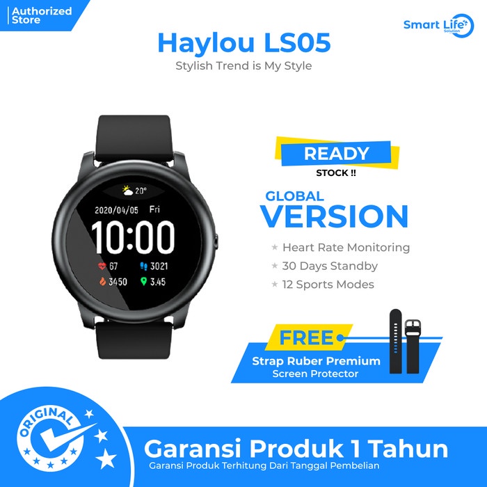 Jual Haylou Solar LS05 Smartwatch Global Version | Shopee Indonesia