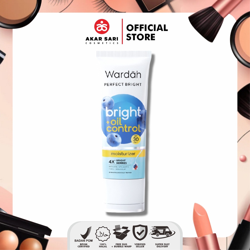 Jual WARDAH PERFECT BRIGHT + OIL CONTROL MOISTURIZER - Pelembab Wajah 20 ml | Shopee Indonesia
