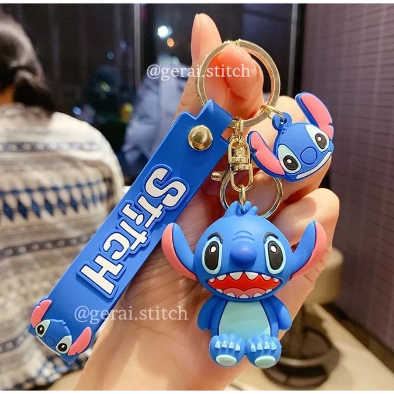 Jual Gantungan Lilo Stitch Blue, Ganci Lonceng Stitch | Shopee Indonesia