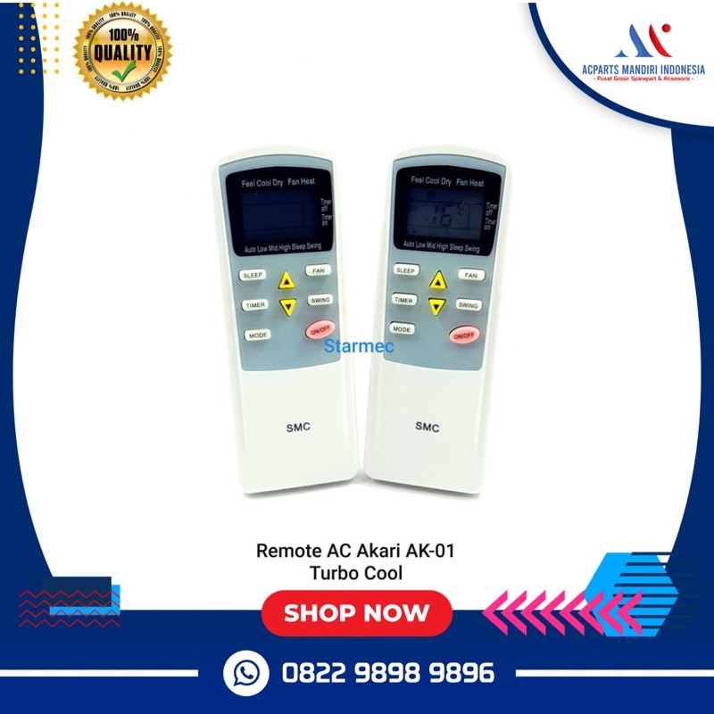 Jual remote AC AKARI TURBO COOL | Shopee Indonesia