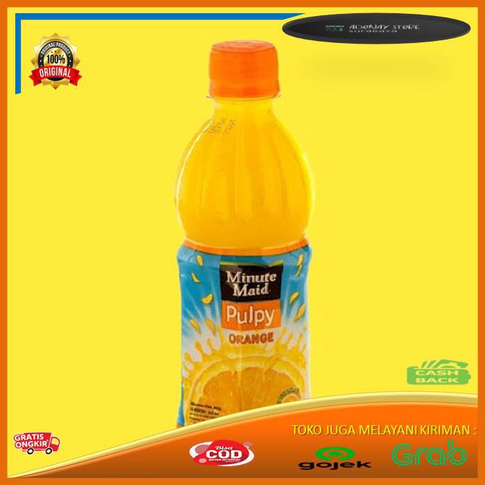 Jual Minute Maid Pulpy Orange 300ml Pet 1karton isi 12btl / Pulpy jeruk ...