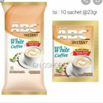 Jual ABC Instant White Coffie isi 10 saset | Shopee Indonesia