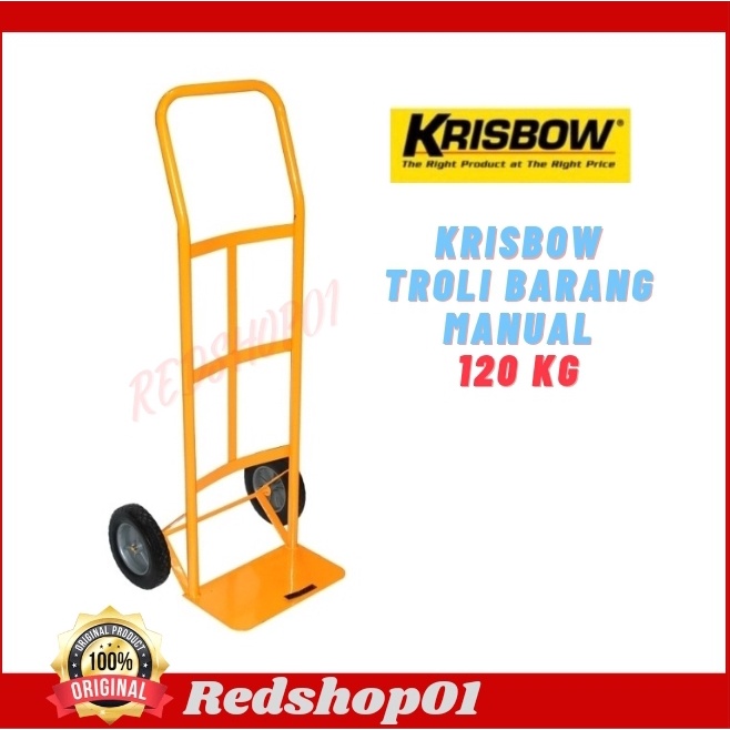 Jual Krisbow troli barang 120 kg/troli besi/troli Serbaguna/troli galon ...