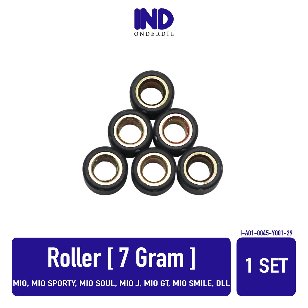 Jual Roller-Roler Loller-Loler Pemberat 7 Gram-Gr-7Gr Set 6 Pcs Mio Lama-Sporty-Soul-J-GT-Smile ...