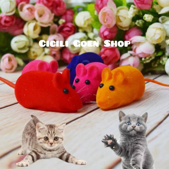 Jual Mainan tikus tikusan lucu berbunyi cit u/ kucing anjing toys cat ...