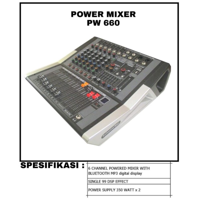 Jual Power Mixer Wisdom PW 660 Original | Shopee Indonesia
