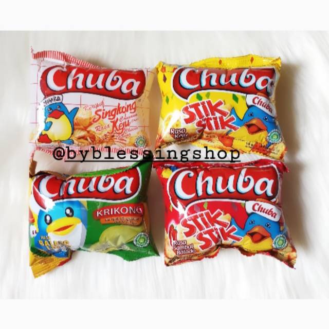 Jual Paket isi 4 - Chuba Snack Jadul / Chuba Keripik Singkong / Chuba ...