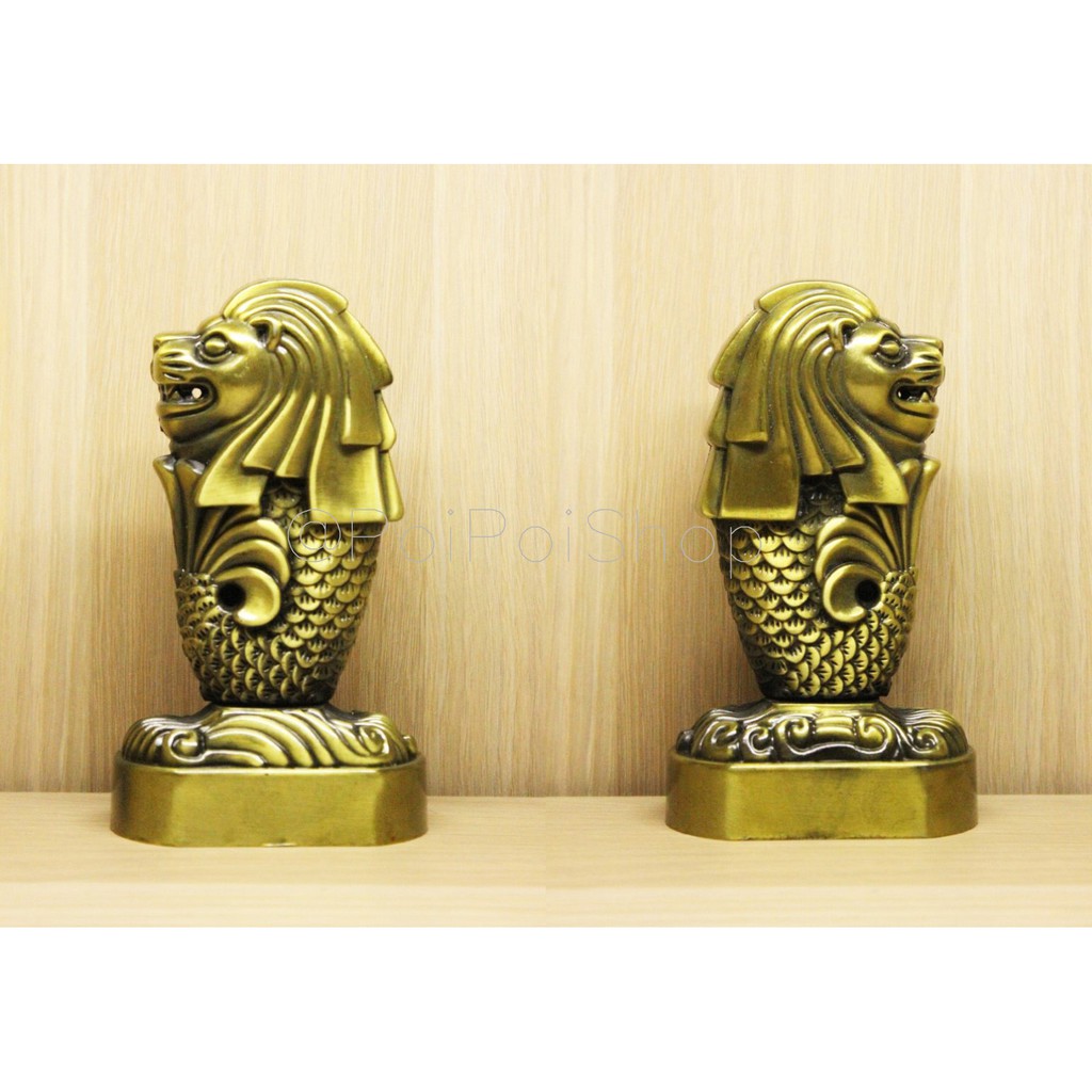 Jual Pajangan Miniatur Miniature Merlion Singapur Singapore Besi Bronze ...