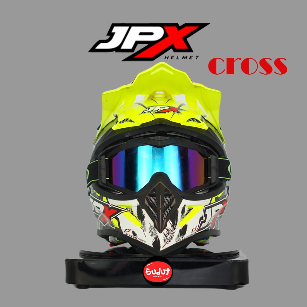 Jual HELM CROSS TRAIL JPX ORIGINAL PREMIUM X13 MOTIF KUNING OWL SNI ...