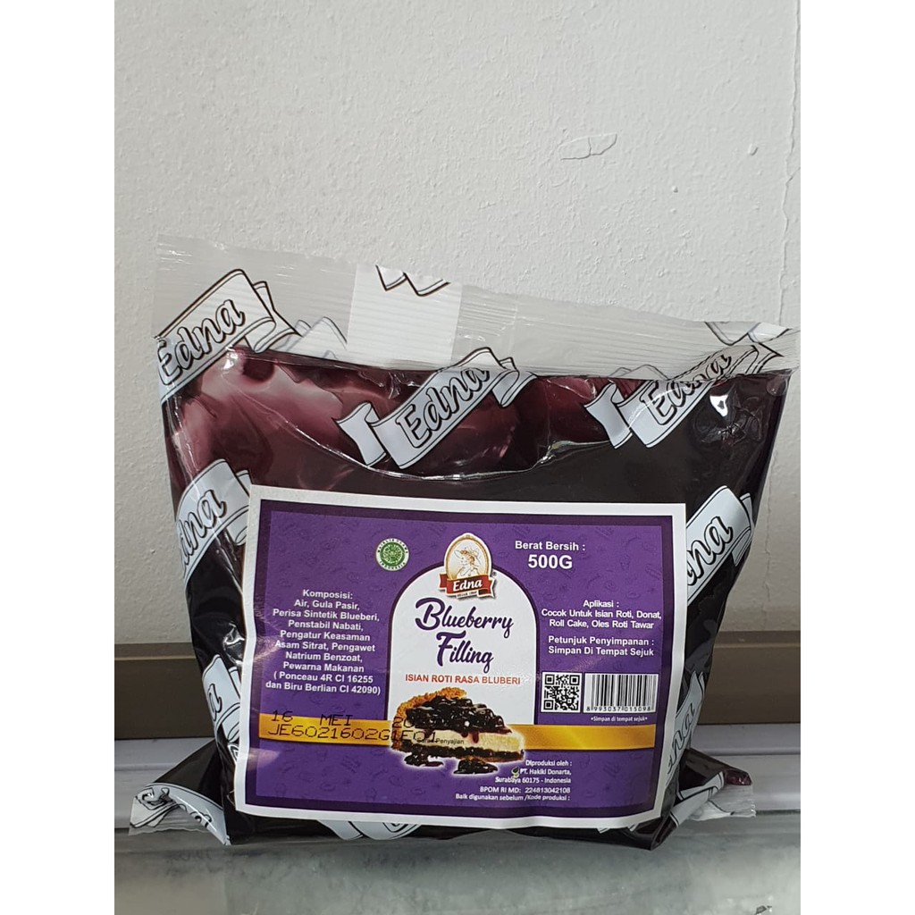 Jual Edna Filling Blueberry / Selai Edna Filing Bluberi 500 gr | Shopee ...