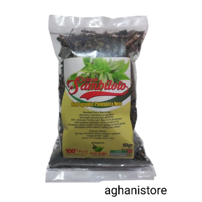 Jual Daun Sambiloto kering - Daun Paitan - sambiloto curah 50 gram ...