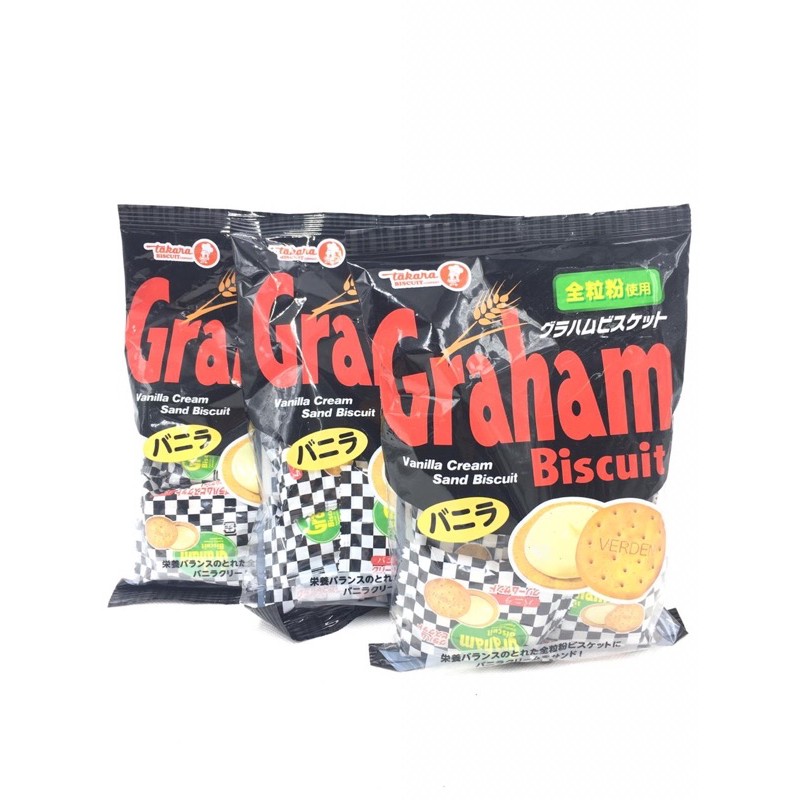 Jual Takara Graham Biscuit Vanilla 95g 3pc / biskuit jepang / cemilan ...