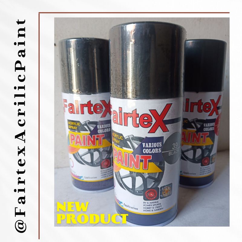 Jual Cat Semprot FAIRTEX Acrylic PAINT-Standar Colours-Candy Tone-Heat ...