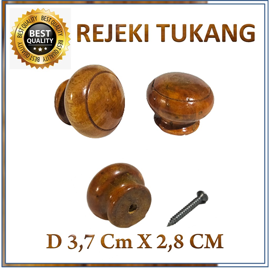 Jual Tarikan Laci Kayu Bulat Knop Kayu Bulat Handle Lemari | Shopee ...