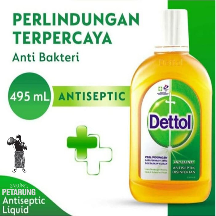 Jual Dettol Antiseptic Liquid - Botol 495mL | Shopee Indonesia