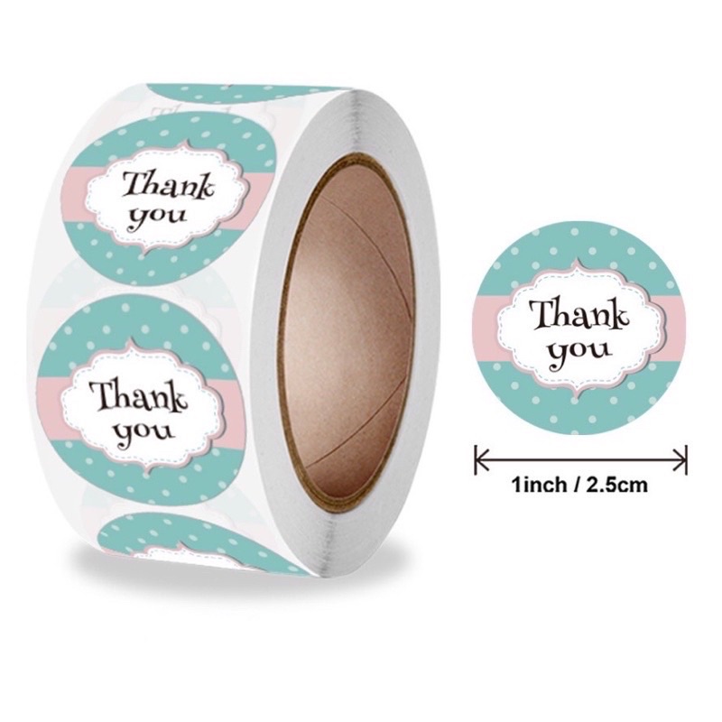 Jual 10pcs sticker label thank you / sticker label terima kasih (PART 2 ...