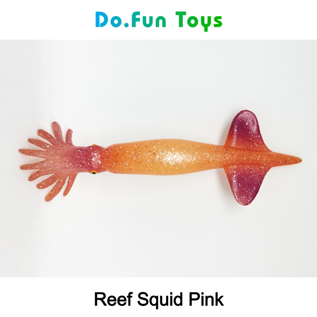 Jual Animal Figurine | Reef Squid Pink / Mainan Miniatur Binatang Cumi ...