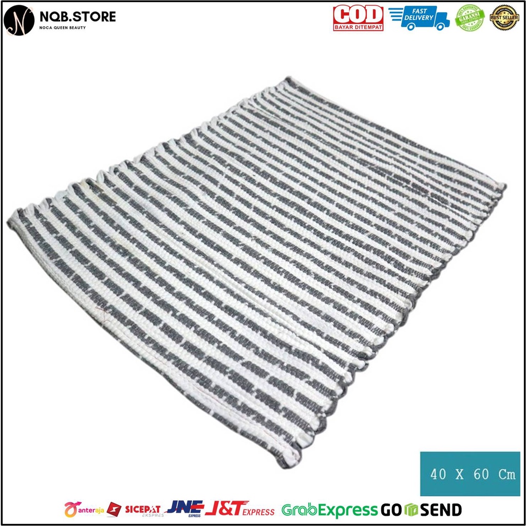 Jual NQB - Keset Kain Tenun Rajut Anyam Doormat - Keset Kaki Kamar ...