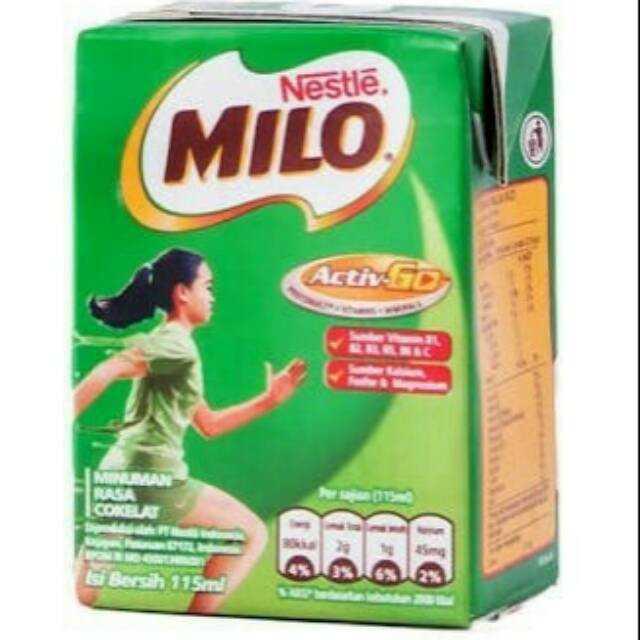 Jual Milo activ go coklat susu UHT 110 ml | Shopee Indonesia