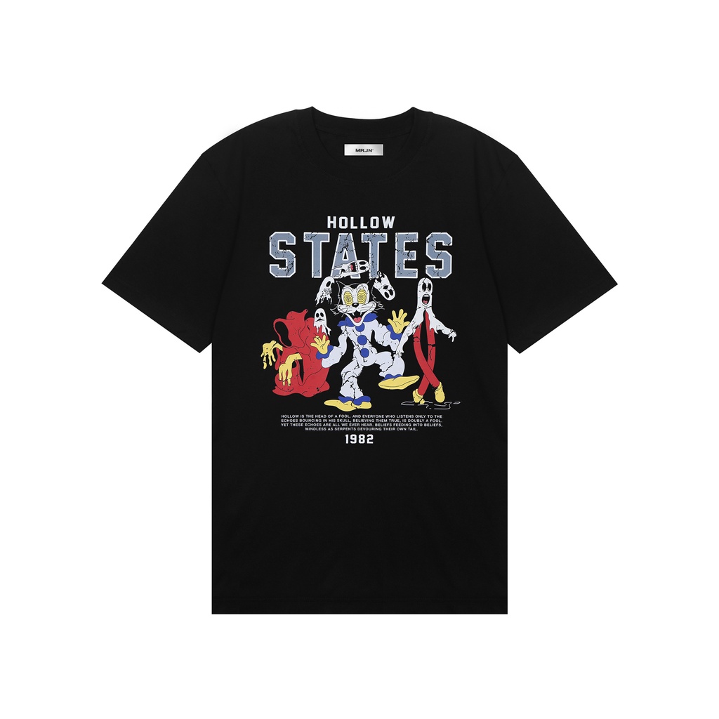 Jual MRJN - Black Tshirt Hollow States | Shopee Indonesia