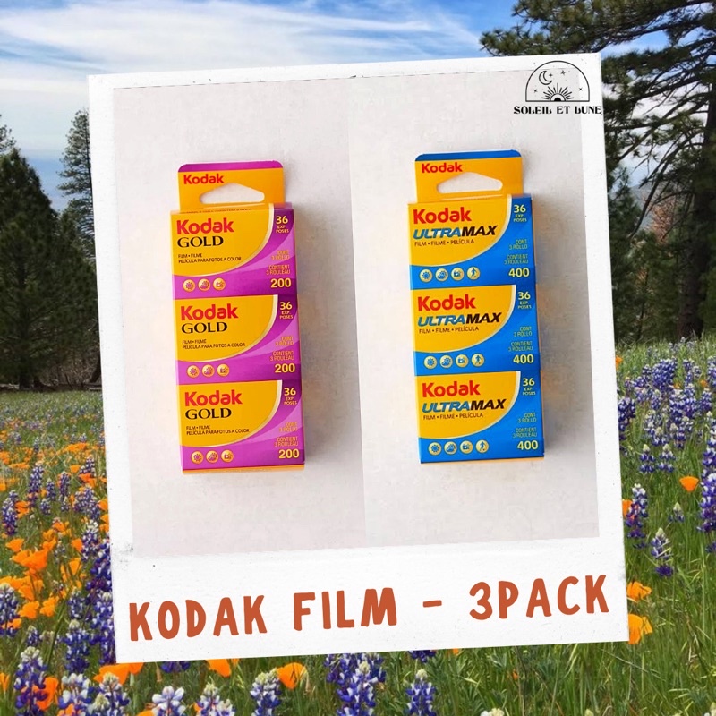 Jual Kodak Film Triple Pack (Gold, ColorPlus, Ultramax) - Roll Film 35mm, 36exp | Shopee Indonesia