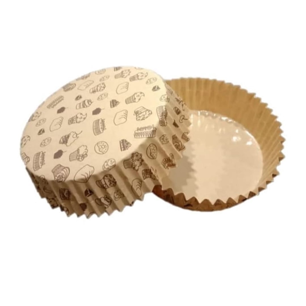 Jual Paper Cup Roti Laminating Round Cup Case Alas Tatakan Roti Manis ...