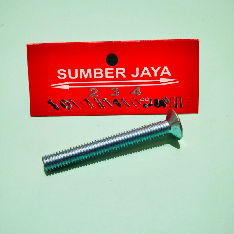 Jual Baut JF m6 x 50 Putih / sekrup 6 x 50 TERMURAH | Shopee Indonesia