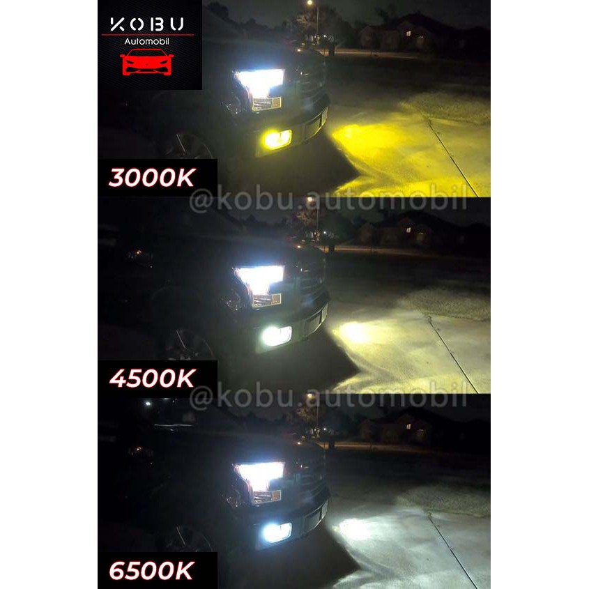 Jual Foglamp / Lampu Jauh Mobil LED - 3 Warna 3000K, 4500K, 6500K ...