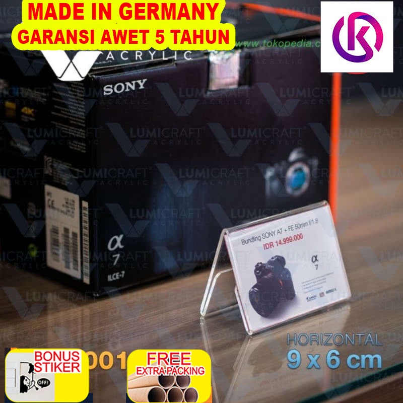 Jual Murah Label Display Acrylic Model Tenda - 9 x 6 cm Horizontal | DN ...