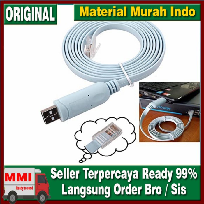 Jual Kabel Console FTDI USB to RJ45 1,8 Meter | Shopee Indonesia