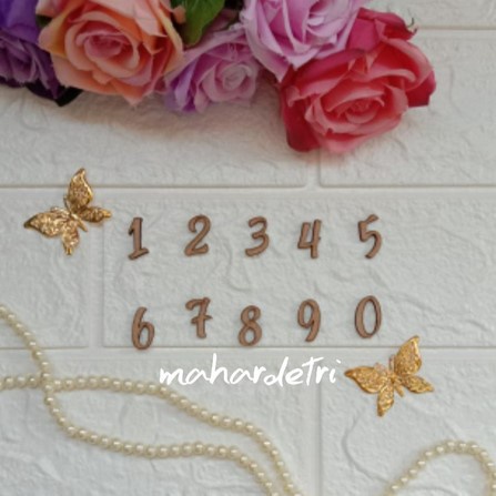 Jual Huruf A-Z dan Angka 0-9 LENGKAP dari bahan MDF (Huruf Besar atau ...