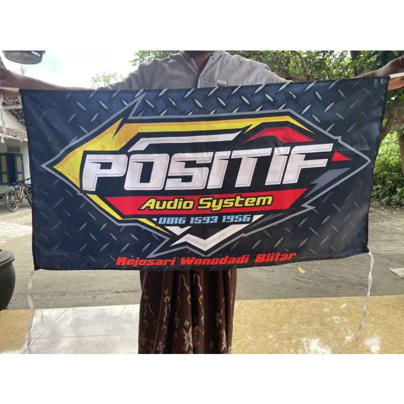 Jual Cetak Bendera Kain Satin Bendera Banner Sound System Bendera Sound ...