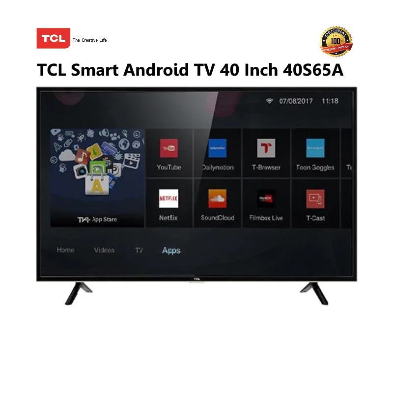 Jual TCL Smart TV 40 Inch 40S65A TV LED Android TV Full HD Ai Netflix L40S65A- Borderless ...