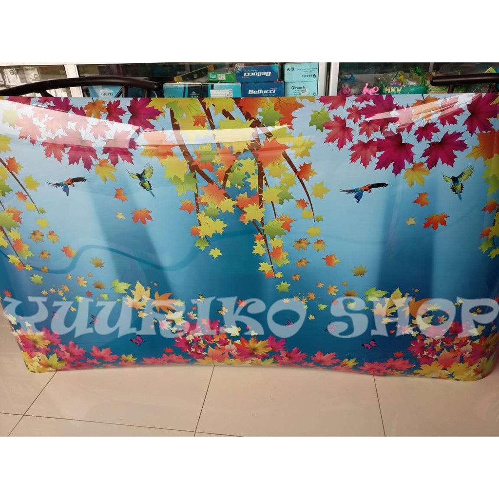 Jual Fiber Pagar Fiber Plat Fiber Tutup Pagar Fiber Motif daun mapel ...