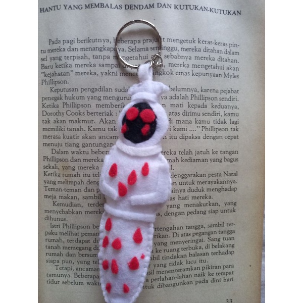 Jual Boneka gantungan kunci pocong PINKPOCI besar dari flanel | Shopee ...