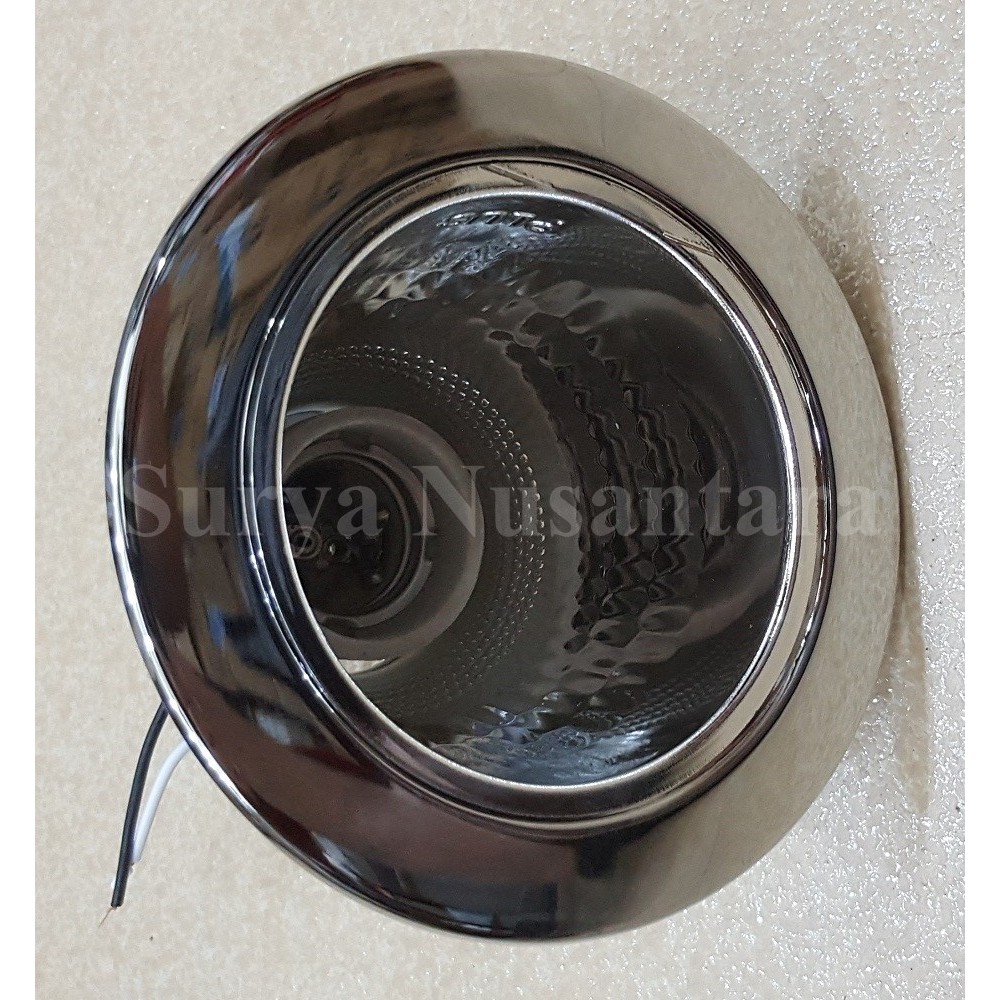 Jual Sarang Rumah Lampu Fitting Downlight E27 Plafon 4 Inchi Silver ...