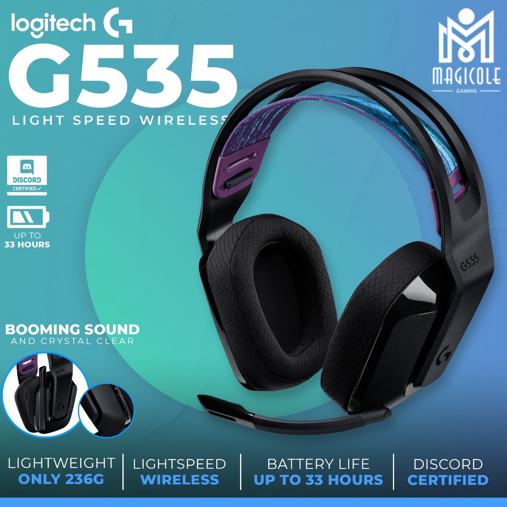 Jual Logitech G535 Lightspeed Wireless Gaming Headset | Shopee Indonesia