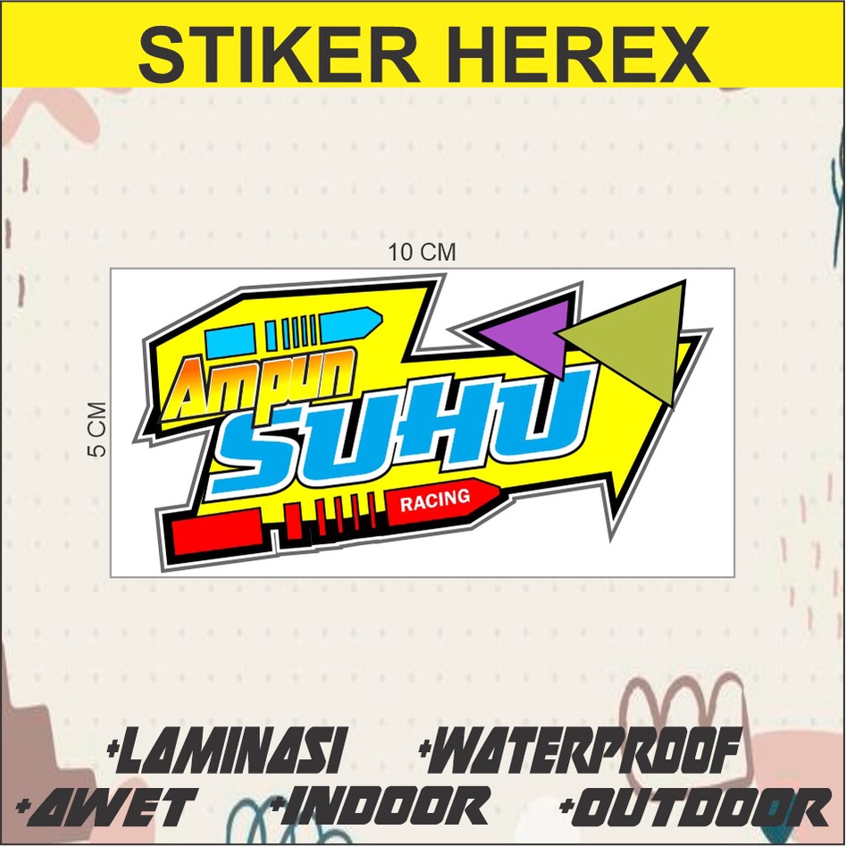 Jual Sticker HEREX Racing termurah Sticker Motor Mobil Helm Waterproof ...