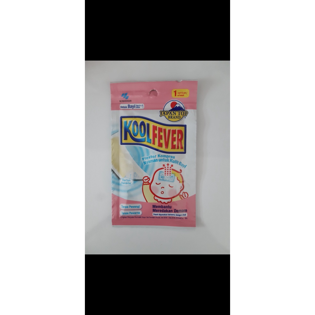 Jual Koolfever Kool Fever Bye Bye Fever Plester Kompres Demam Bayi dan Anak per 1 Sheet Atau ...