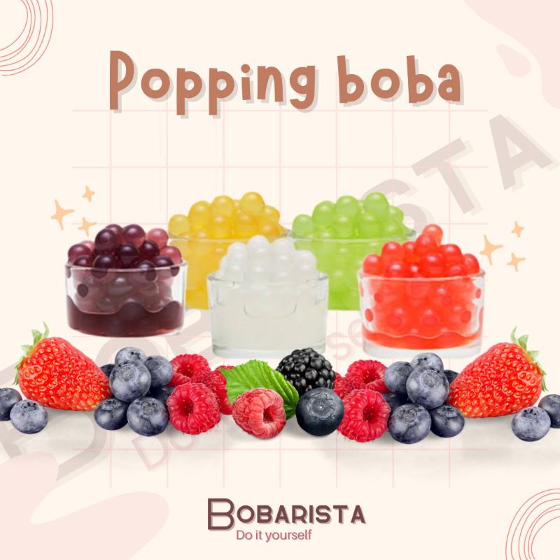 Jual popping boba aneka rasa bobarista 300gr | Shopee Indonesia