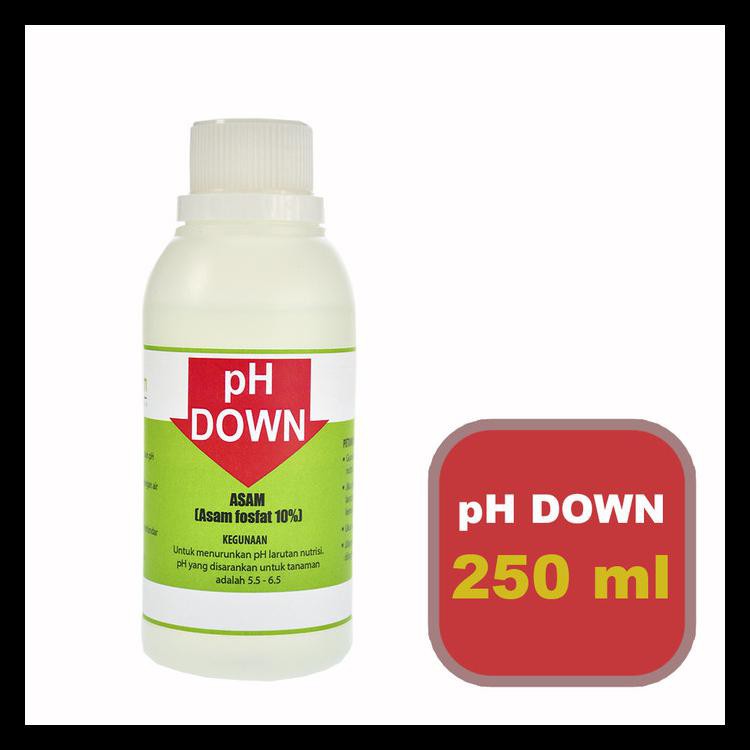 Jual PH DOWN UNTUK NUTRISI TANAMAN HIDROPONIK (ASAM FOSFAT 10%) 250 ML CAIR | Shopee Indonesia