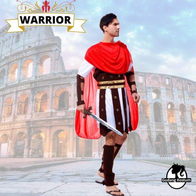 Jual Kostum Pangeran Raja Warrior Roma Cosplay Halloween Party ...