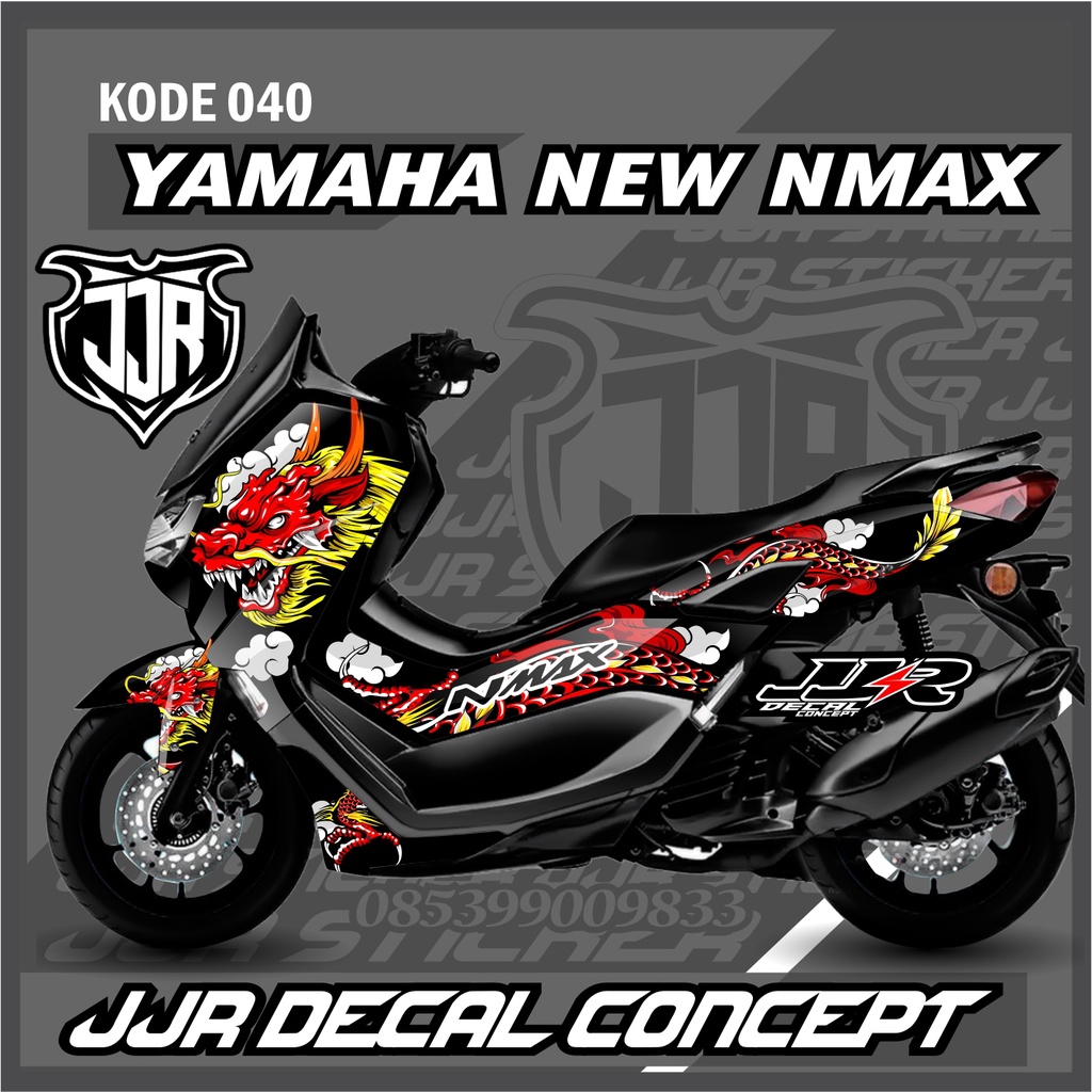 Jual STIKER DECAL NEW NMAX 2020-2021 MOTIF DRAGON NAGA FULL BODY KODE ...