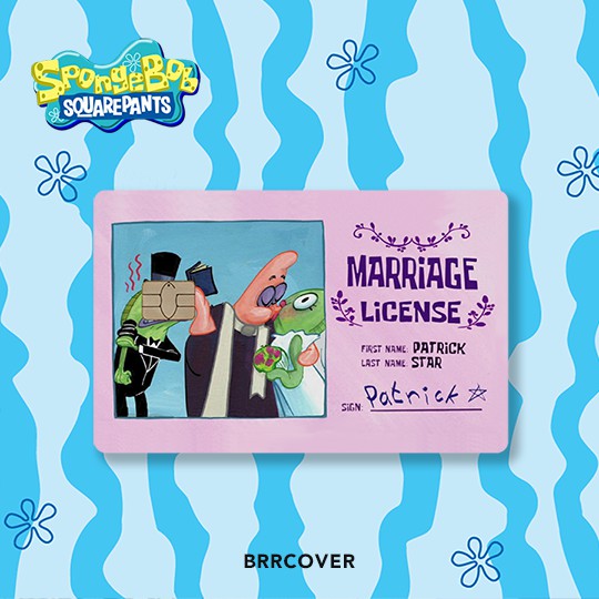 Jual [NEW LICENSE] SpongeBob Patrick | BRRCOVER CARD SKIN (Sticker ...