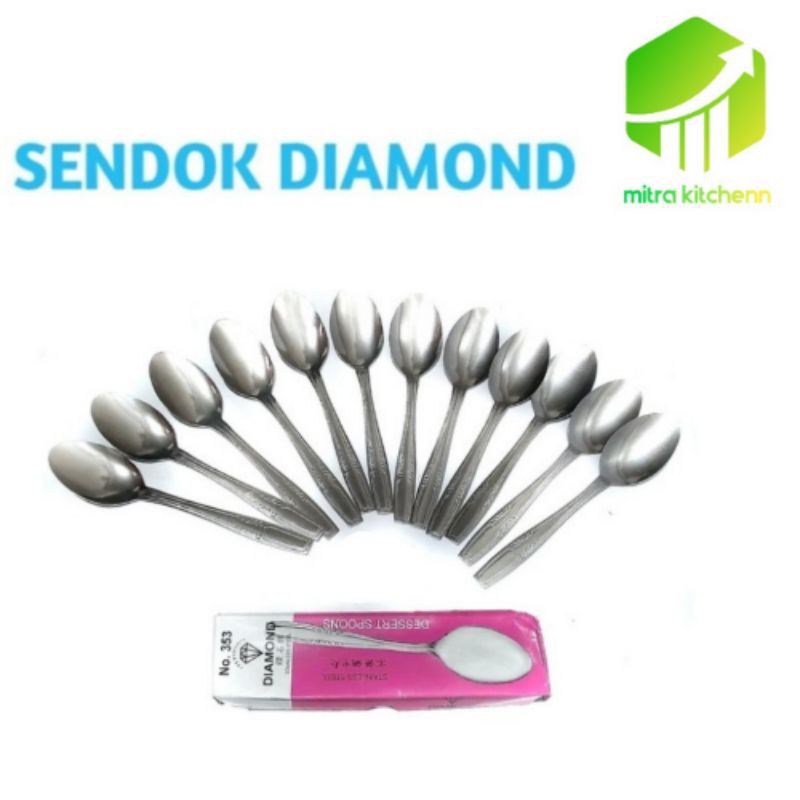 Jual Sendok Makan Diamond Sendok Makan Stainless Sendok Makan Tebal ...