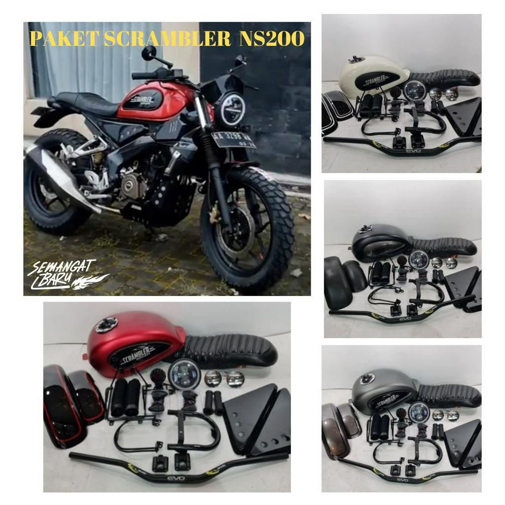 Jual PAKET JAPSTYLE NS200 FULLSET PAKET SCRAMBLER CUSTOM COSTUM COSTUME KOSTUM KASTEM CASTEM ...
